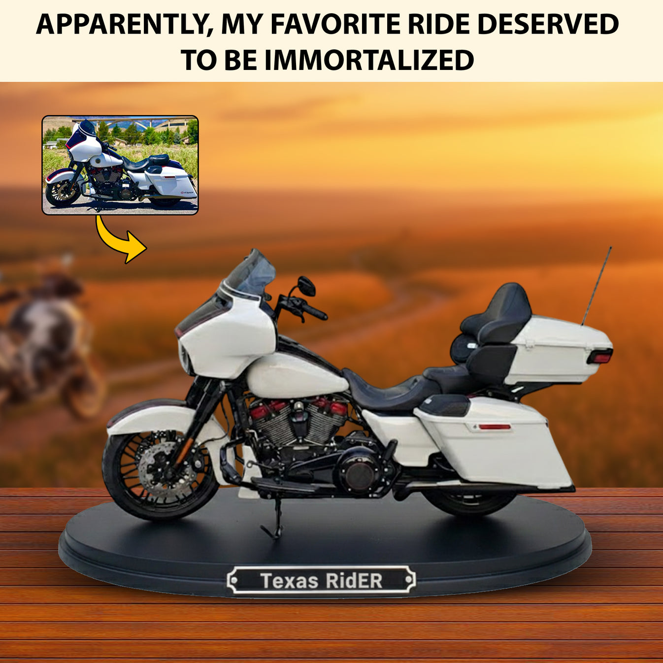 Biker Legend – Personalized Motorcycle Acrylic Plaque – Soumora Brand