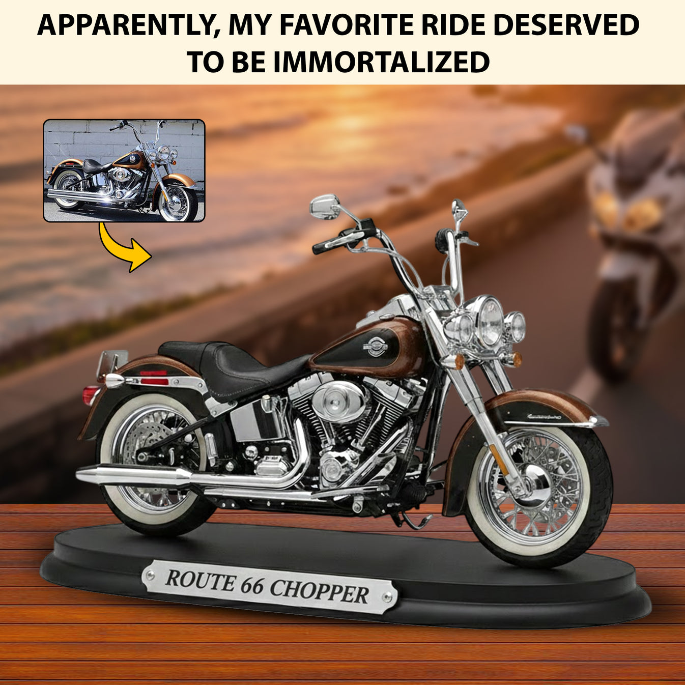 Biker Legend – Personalized Motorcycle Acrylic Plaque – Soumora Brand