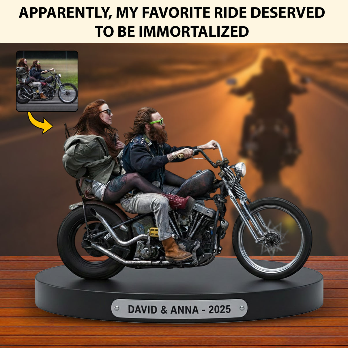 Biker Legend – Personalized Motorcycle Acrylic Plaque – Soumora Brand