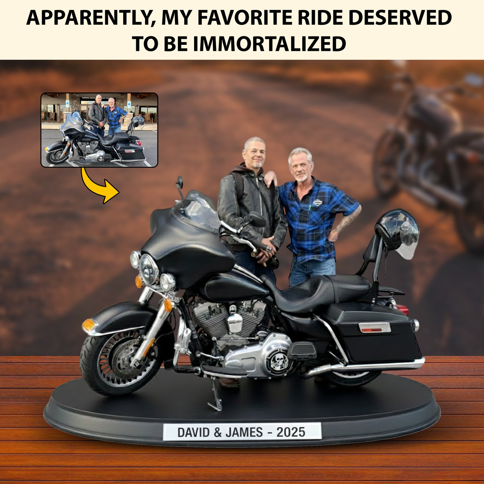 Biker Legend – Personalized Motorcycle Acrylic Plaque – Soumora Brand