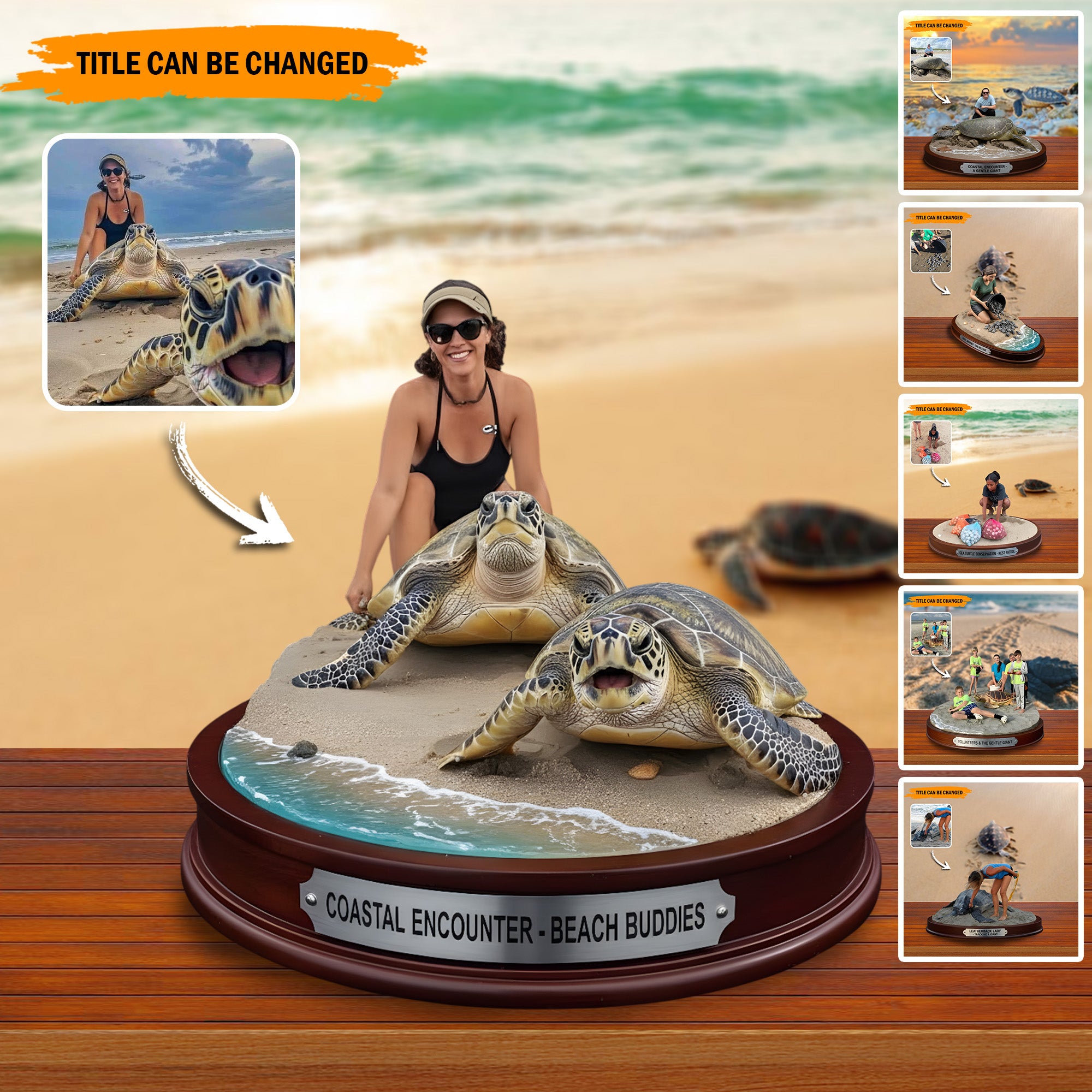 Sea Turtles & Me – Personalized Best Friend Acrylic Plaque – Soumora Brand