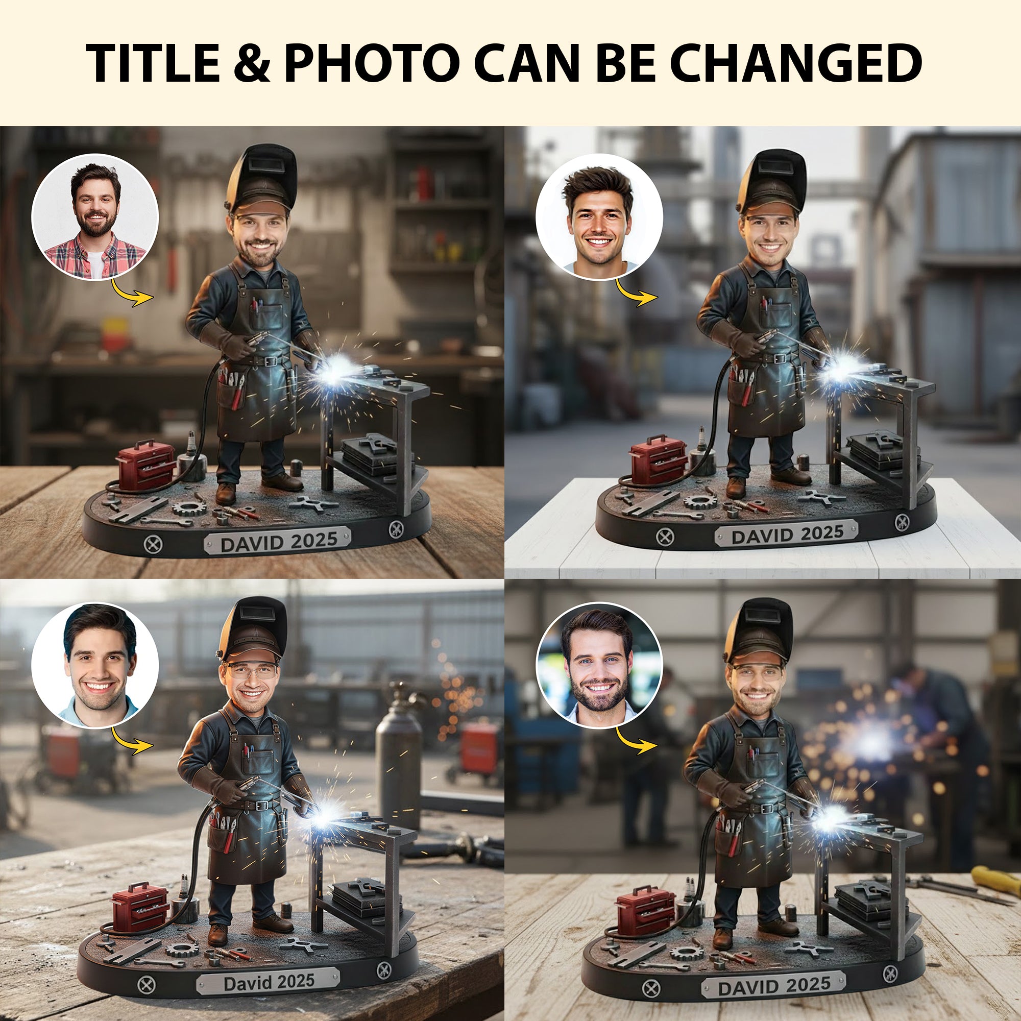 Master of the Trade – Personalized Welding Photo Acrylic Plaque ...