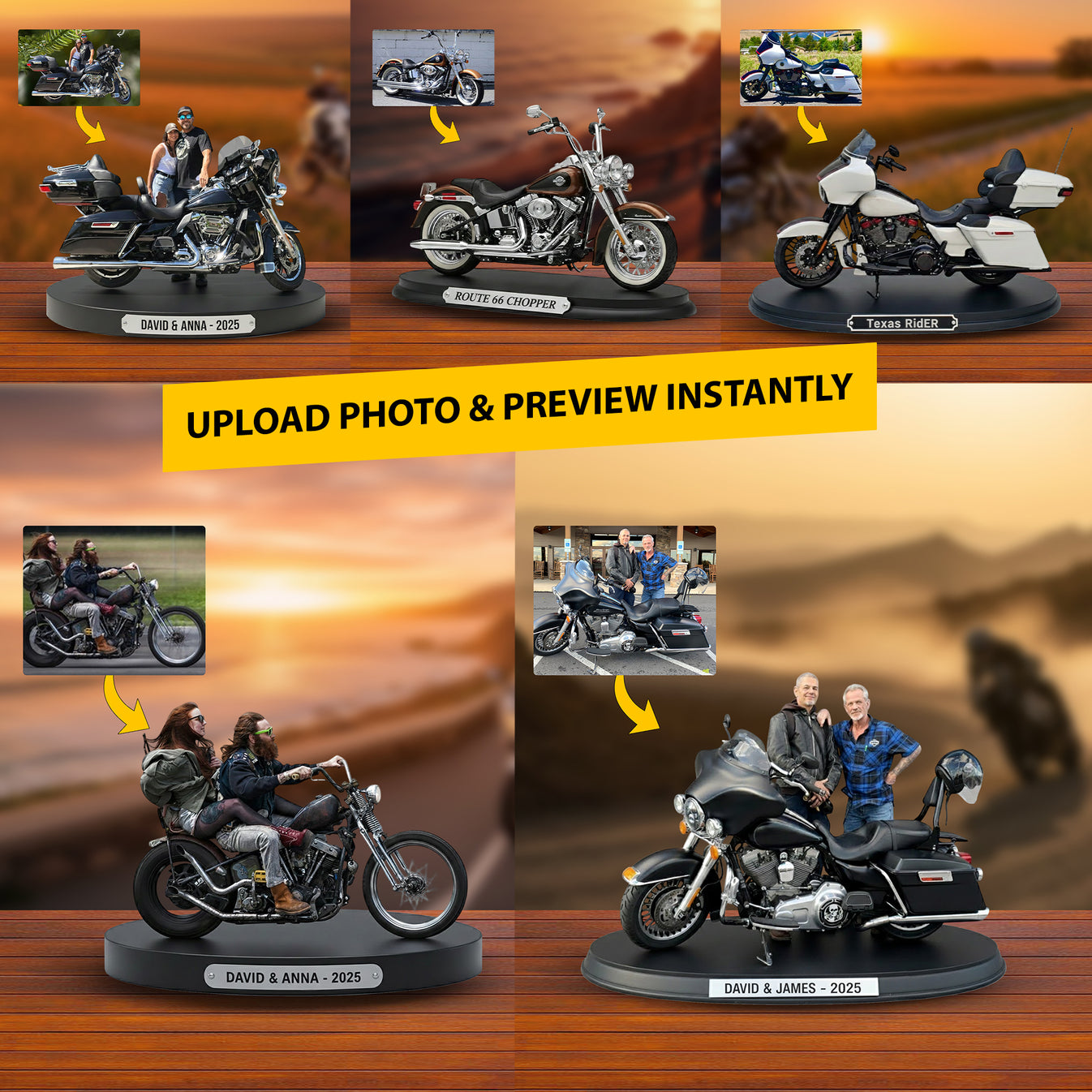 Biker Legend – Personalized Motorcycle Acrylic Plaque – Soumora Brand
