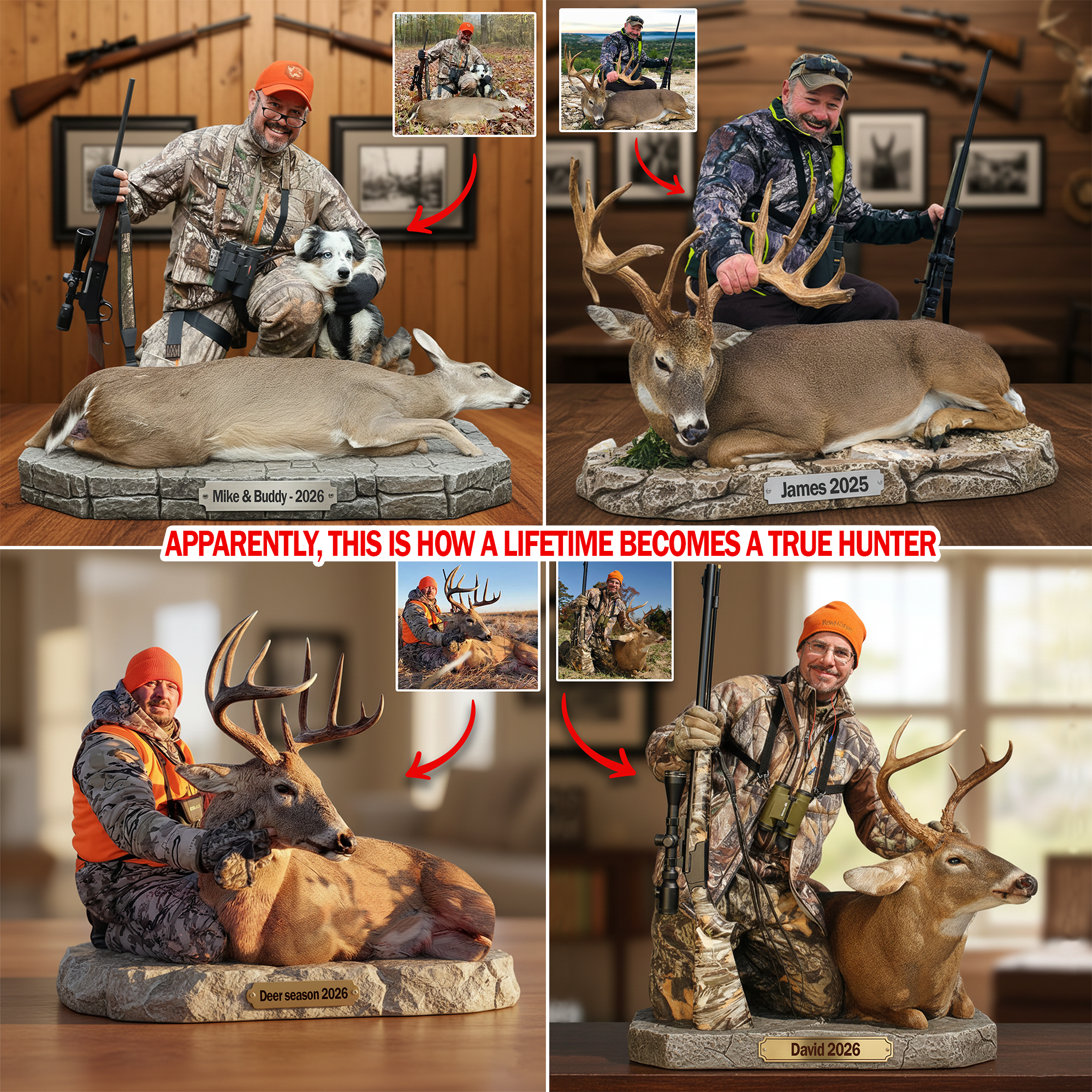 True Hunter Journey – Personalized Photo Acrylic Plaque – Soumora Brand