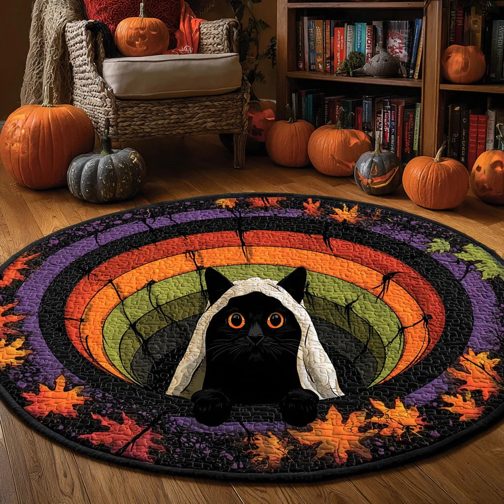 Ghost Paws Quilted Round Mat – Soul Flower