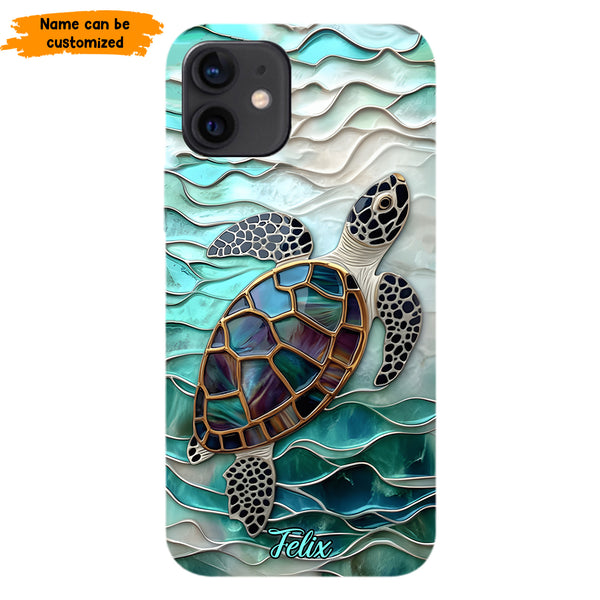 Personalized Sea Turtle Ocean Phone Case – Soumora Brand