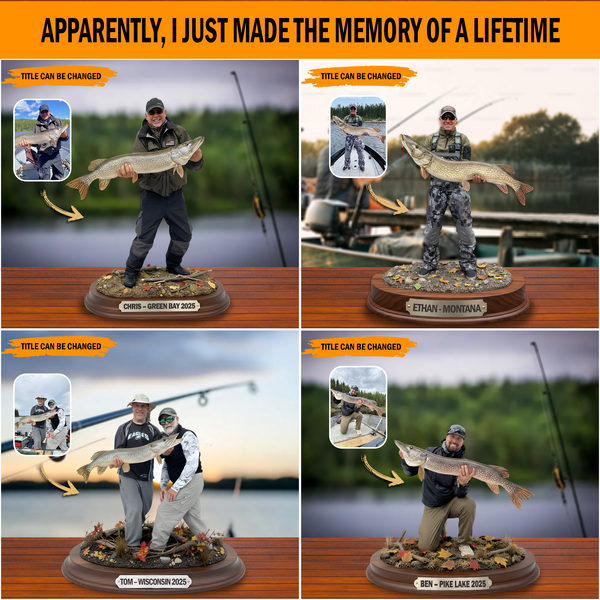 Trophy Fishing Moments – Personalized Photo Acrylic Plaque – Soumora Brand